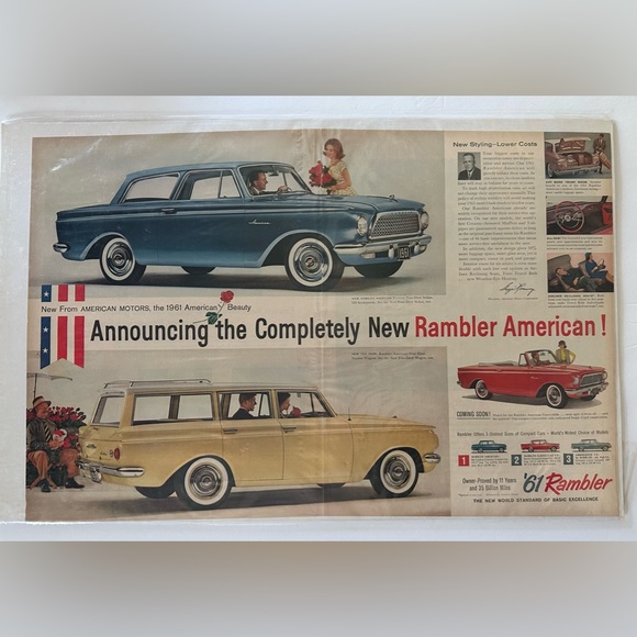 Art | 1961 Rambler Magazine Advertisements | Poshmark